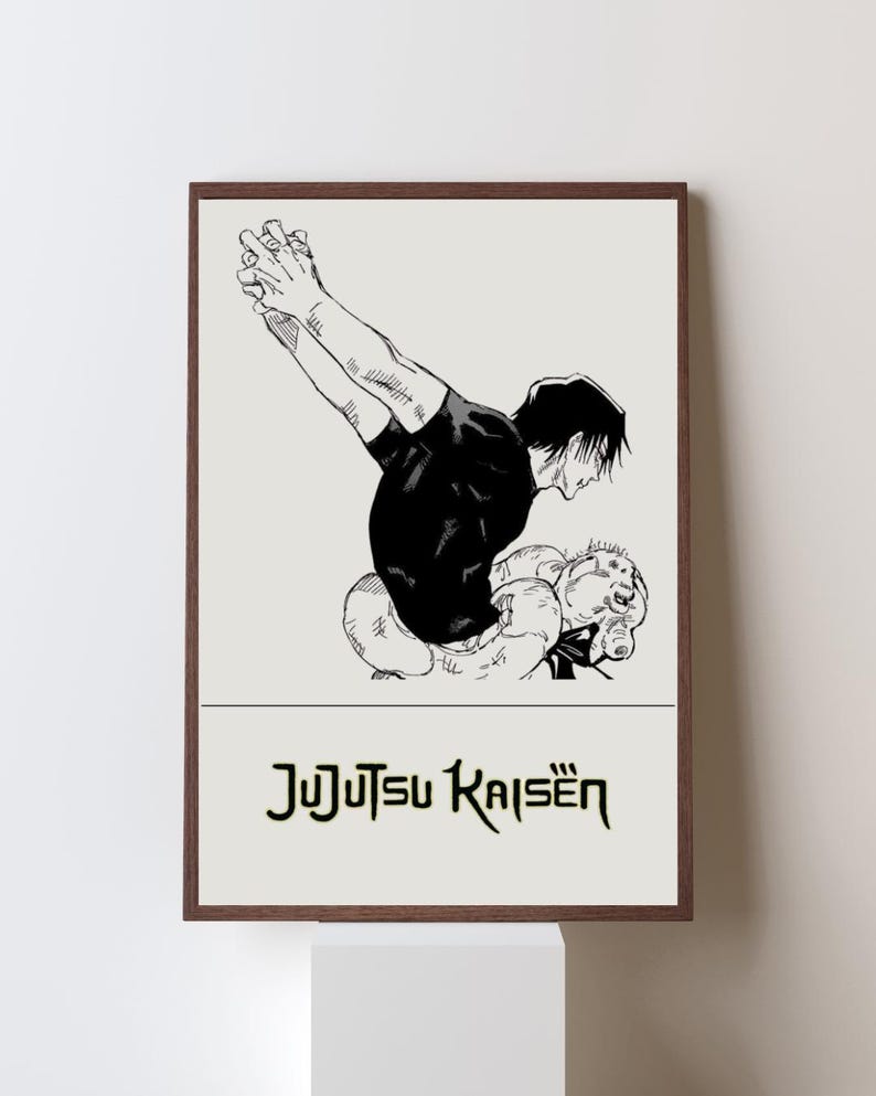 Toji Fushiguro Jujutsu Kaisen Poster - Sorcerer Killer JJK Wall Art ...