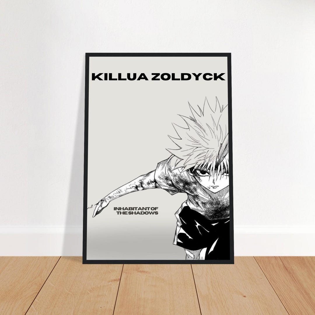 Hunterxhunter Killua Zoldyck. Premium Matte Paper Wooden Framed Poster ...