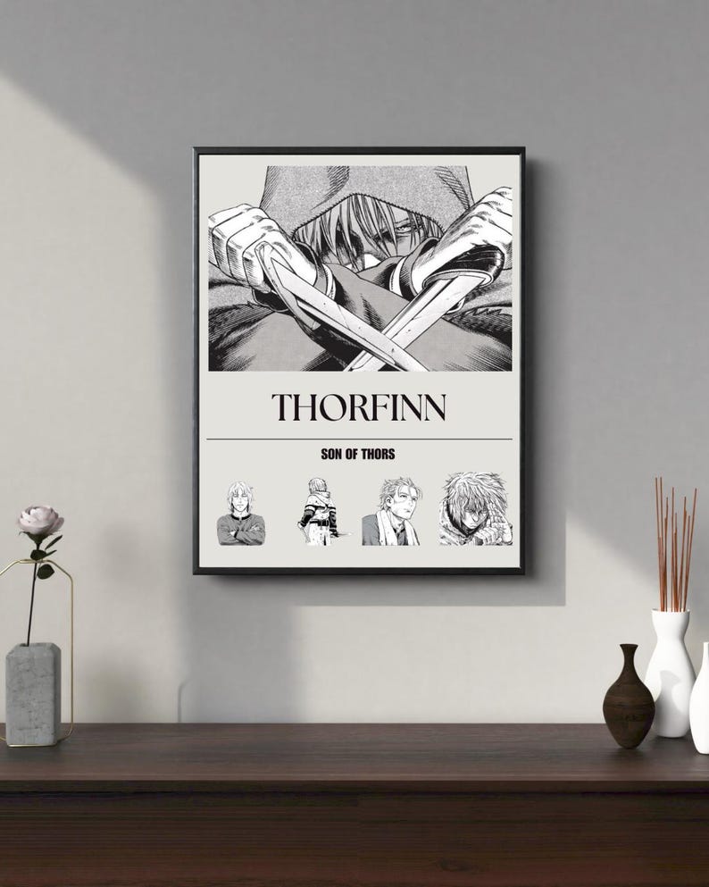 Thorfinn - Vinland Saga - Anime Print - Anime Decor - Wall Art - Modern ...