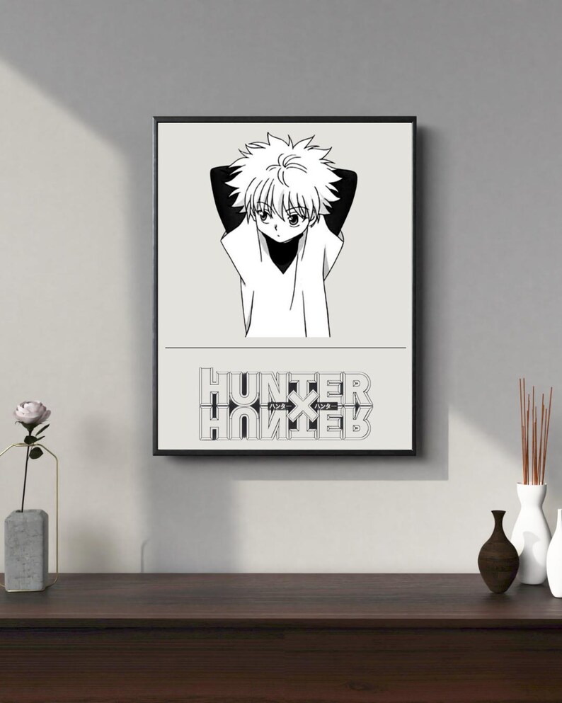 Killua Zoldyck Hunter X Hunter Anime Poster Print - Hxh Wall Art Decor ...