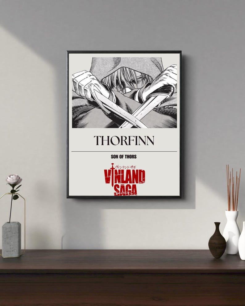 Thorfinn - Vinland Saga Logo - Anime Print - Anime Decor - Wall Art ...