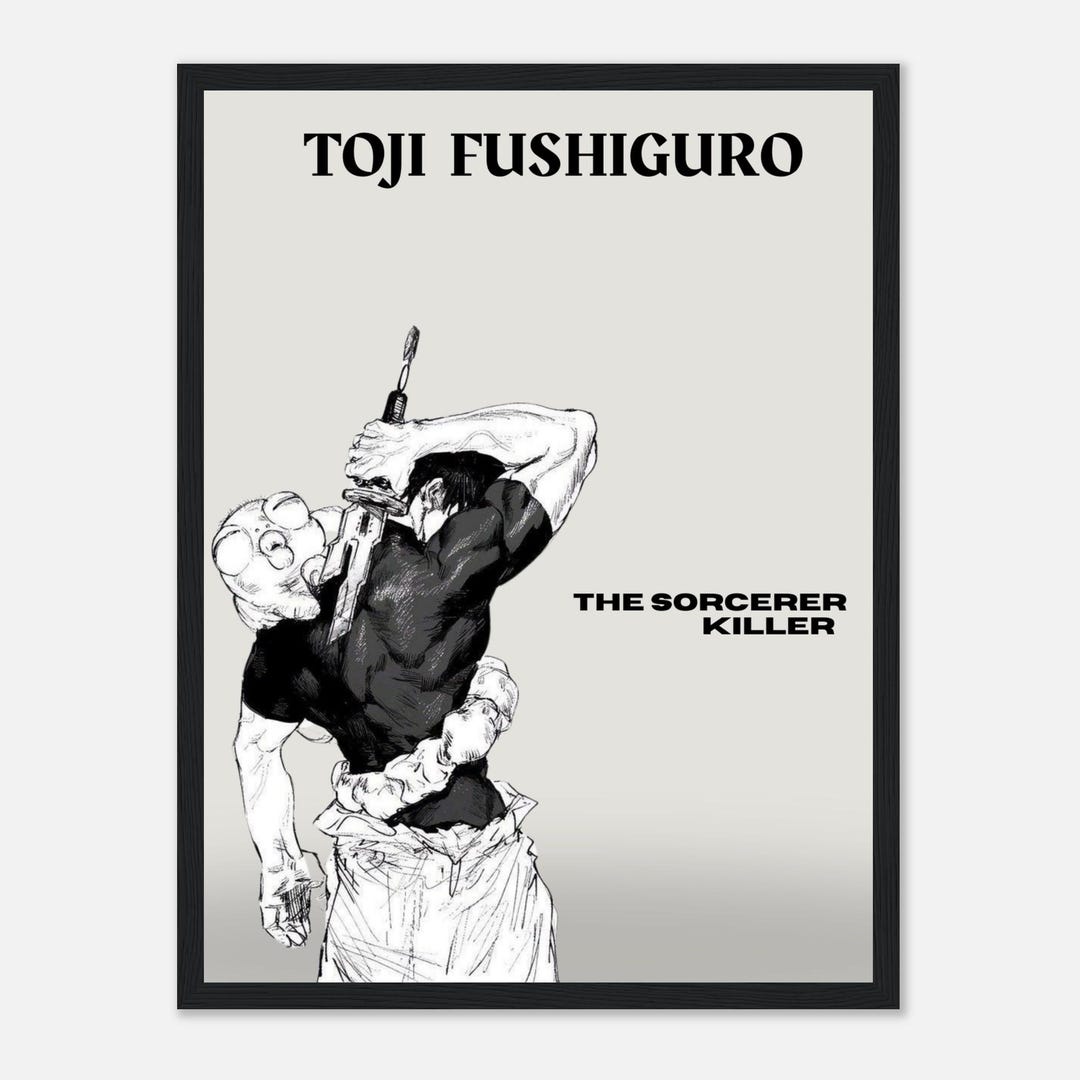 Jujutsu Kaisen. Toji Fushiguro,premium Matte Paper Wooden Framed Poster ...