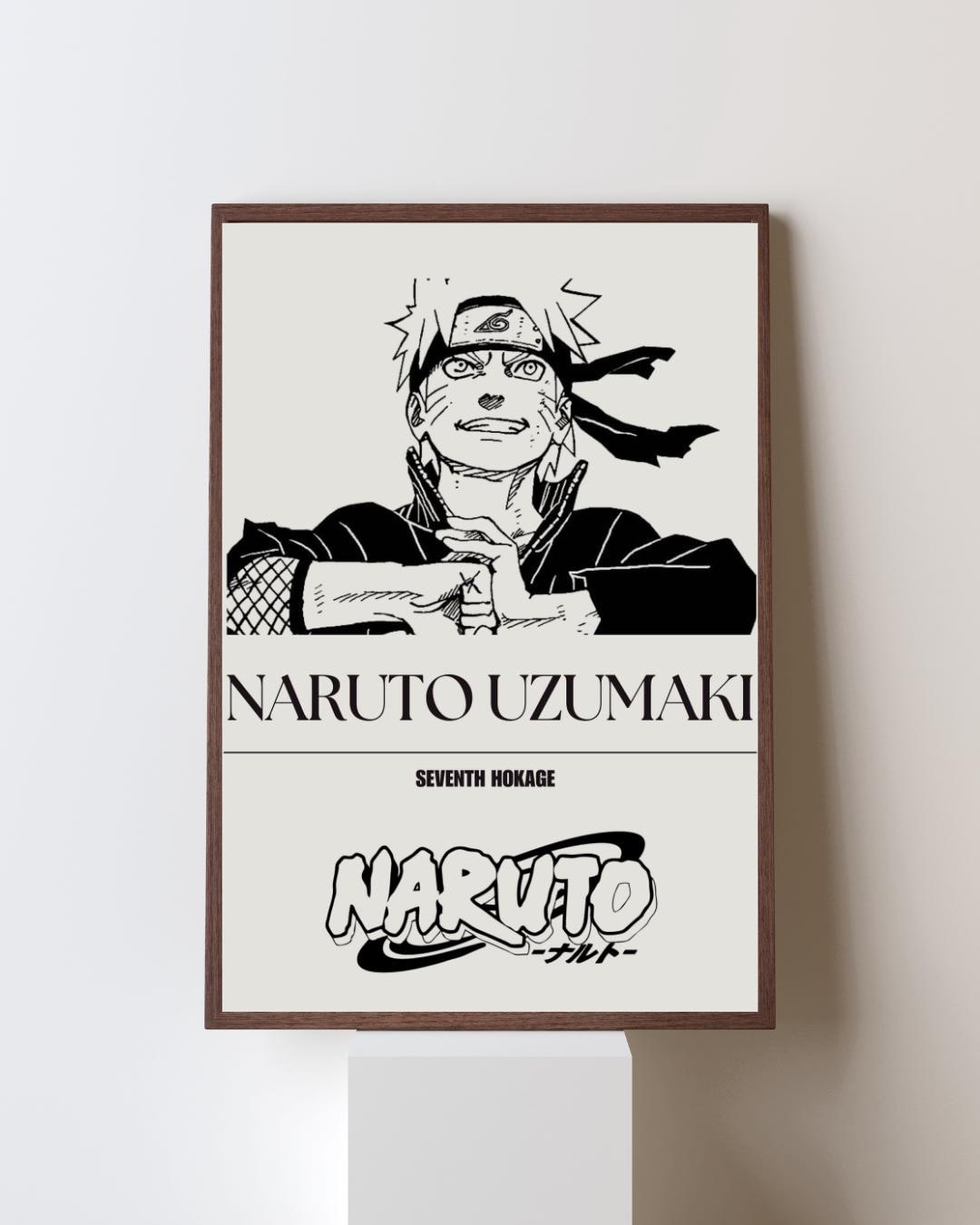 Naruto - Naruto Uzumaki Logo - Anime Print - Anime Decor - Wall Art ...
