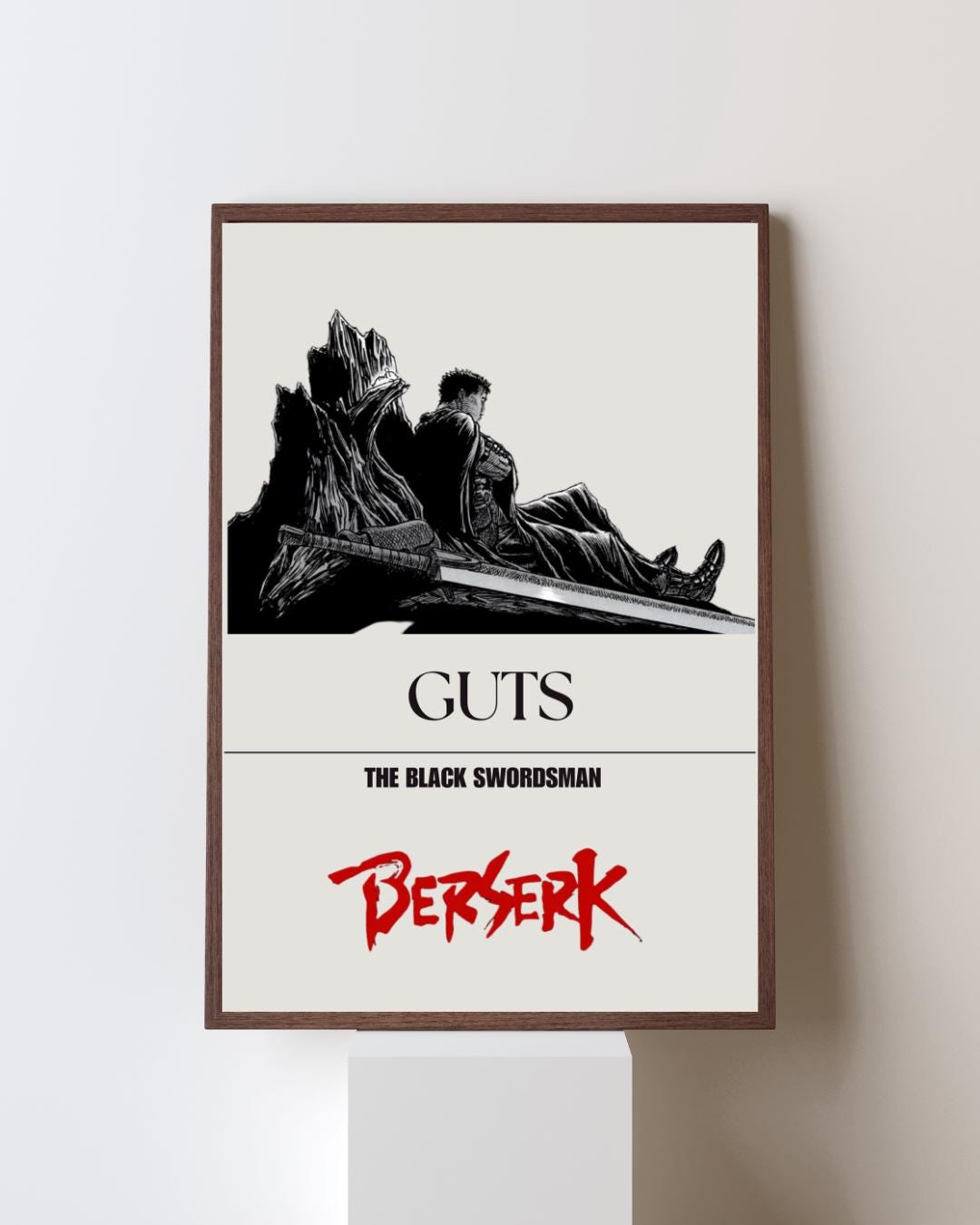 Guts - Bezerk Print - Bezerk Title - Anime Decor - Wall Art - Modern ...