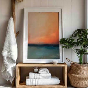 Rothko Art Print: Abstract Sunset Ocean - Mid Century Modern Wall Art ...