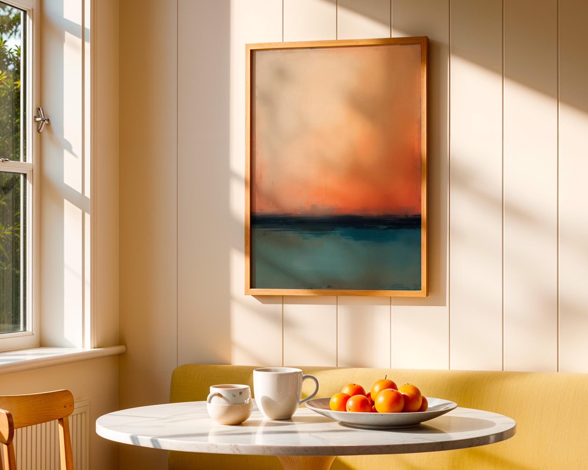 Rothko Art Print: Abstract Sunset Ocean - Mid Century Modern Wall Art ...