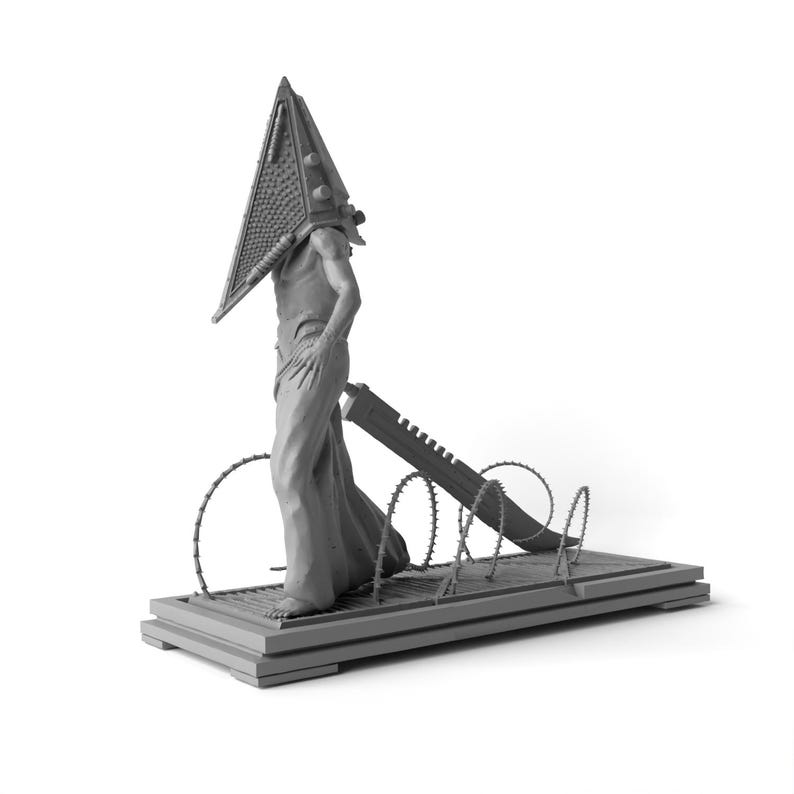 Pyramid Head (silent Hill) 3D Model OBJ File: Menacing Horror Character ...