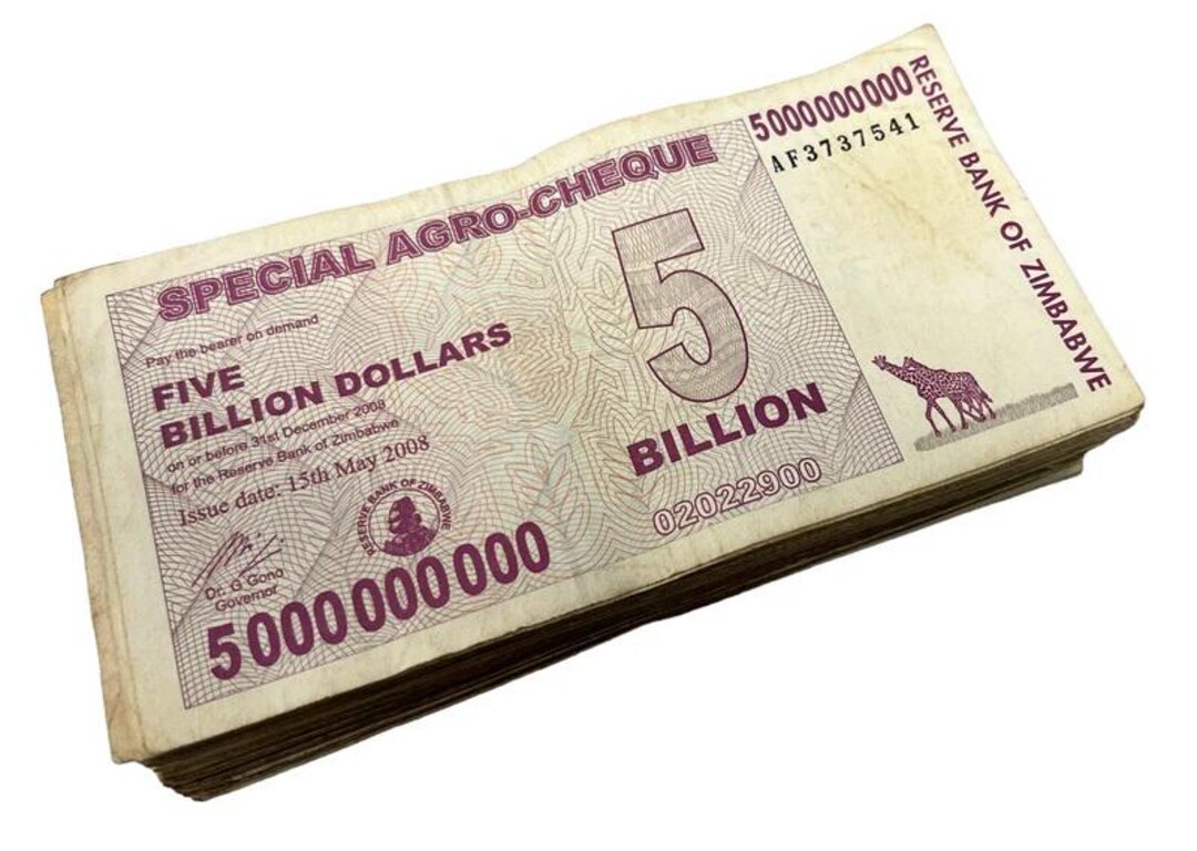 30 X 5 Billion Zimbabwe AGRO-CHEQUE Bundle of 100 CIRCULATED 2008 - Etsy