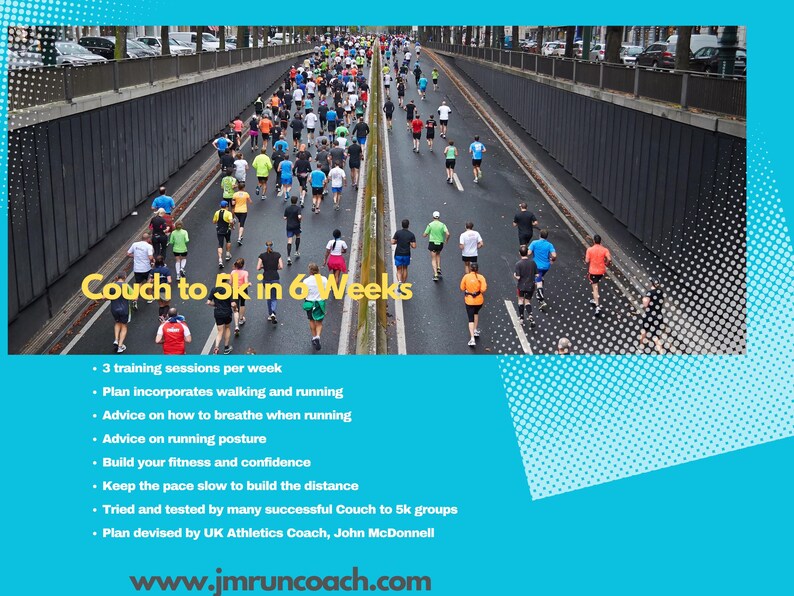Couch to 5K Training Plan | 6-week Beginner Running Program | Printable ...