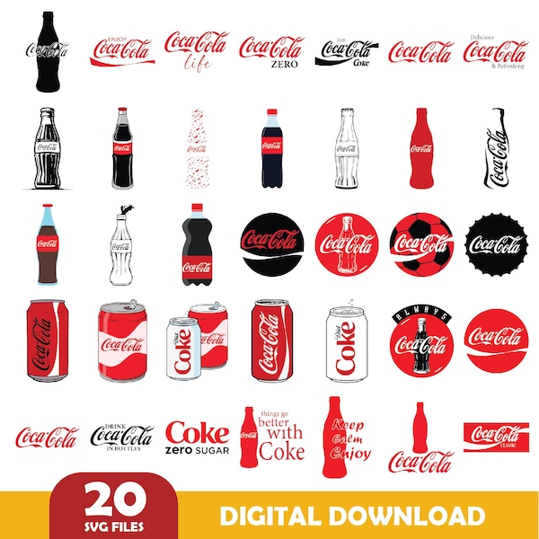 Coke Designs Png - Etsy UK