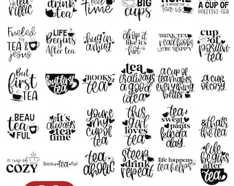 Tea SVG Bundle, Tea Svg, Tea Lover Gift, Funny Tea Svg, Tea Quote Svg ...