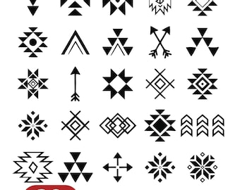 Southwestern Elements Svg Bundle, Aztec Svg Bundle, Aztec Svg Bundle ...