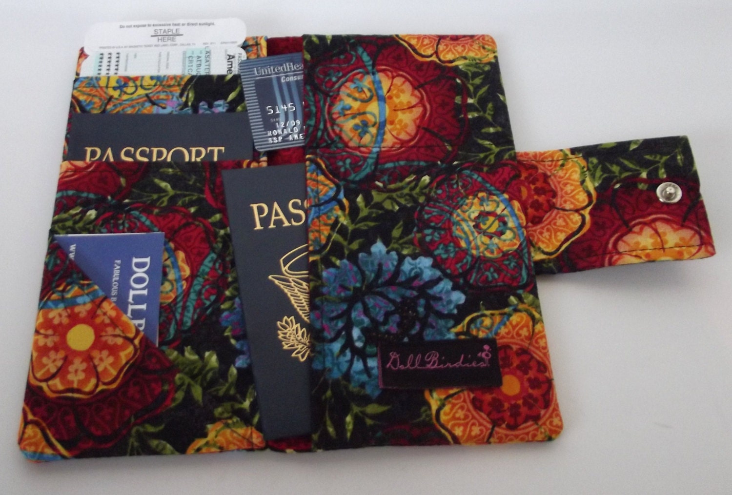 Dollbirdies Long Boarding Pass Passport Wallet | Etsy