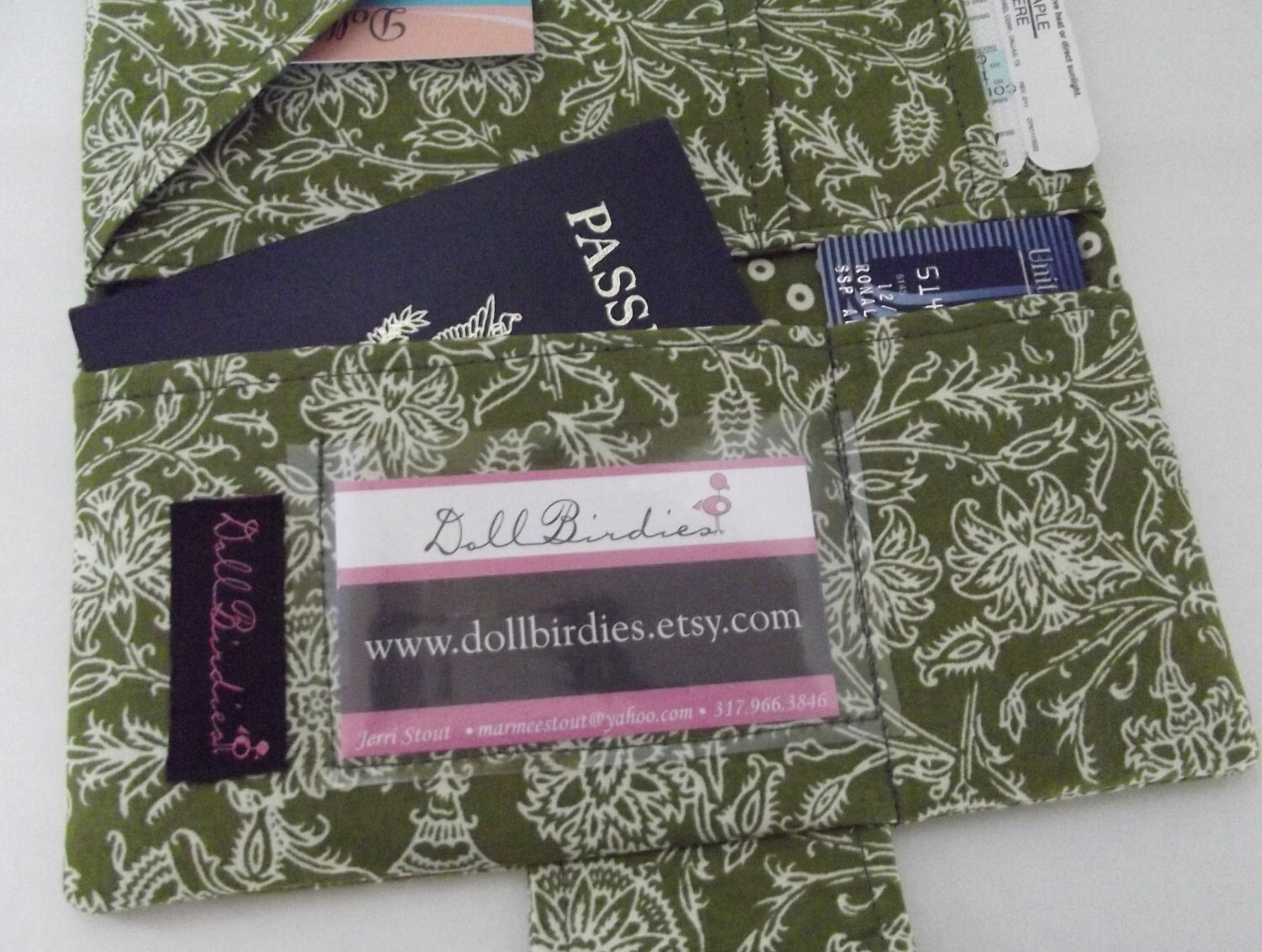 Dollbirdies Long Boarding Pass Passport Wallet with ID Window | Etsy