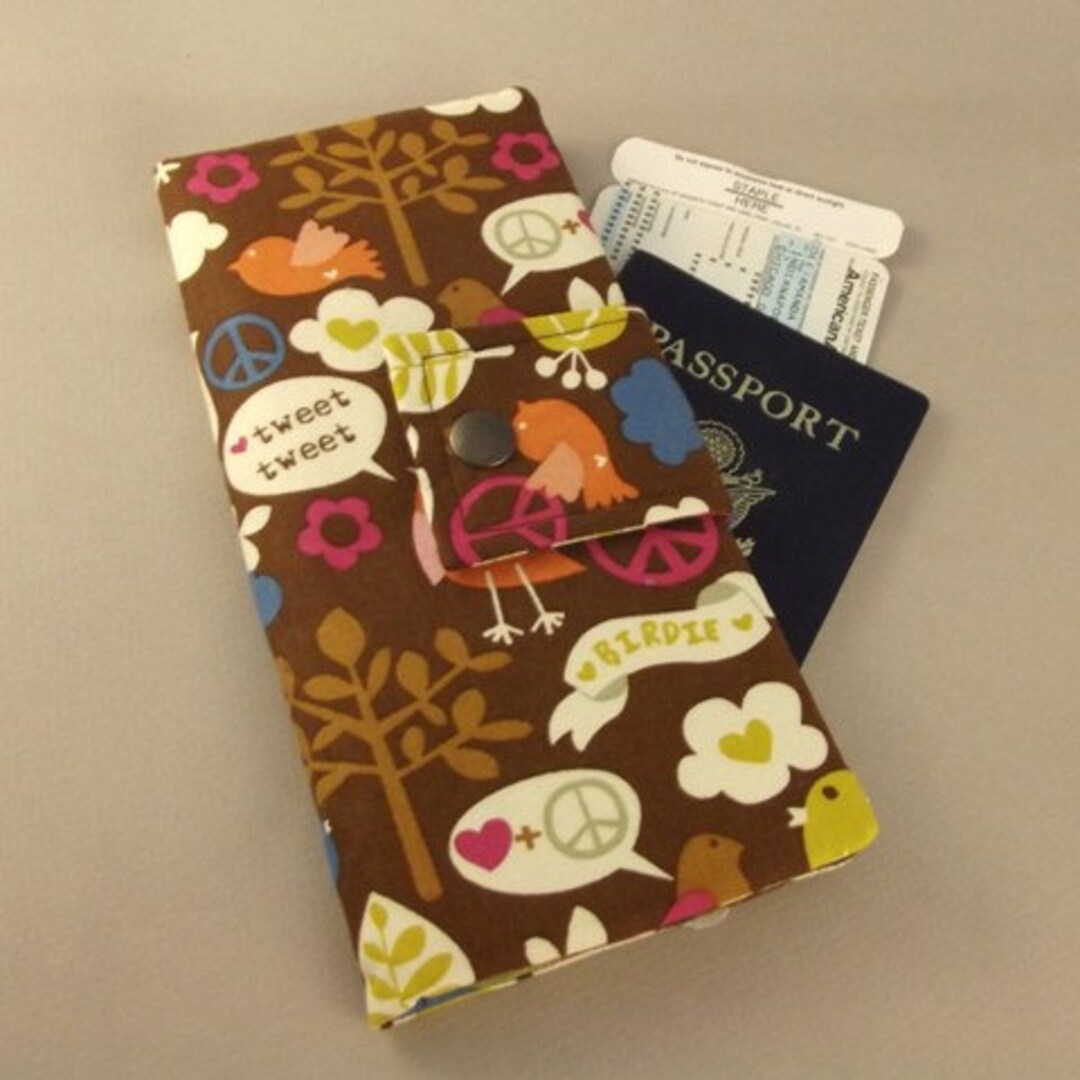 Dollbirdies Long Boarding Pass Passport Wallet - Etsy