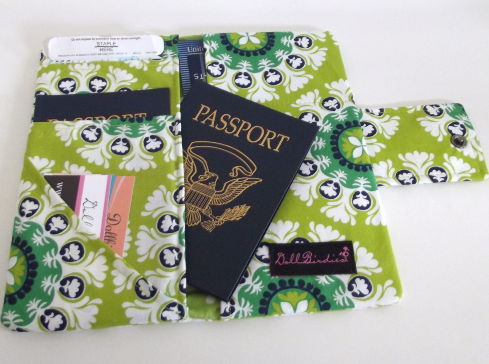 Dollbirdies Boarding Pass Passport Wallet - Etsy