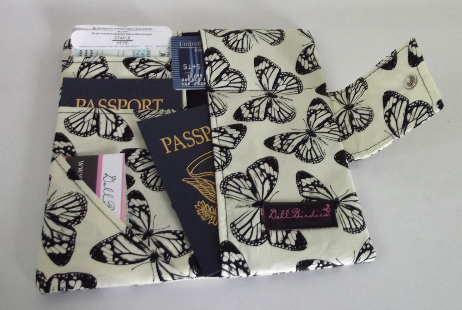 Dollbirdies Boarding Pass Passport Wallet | Etsy