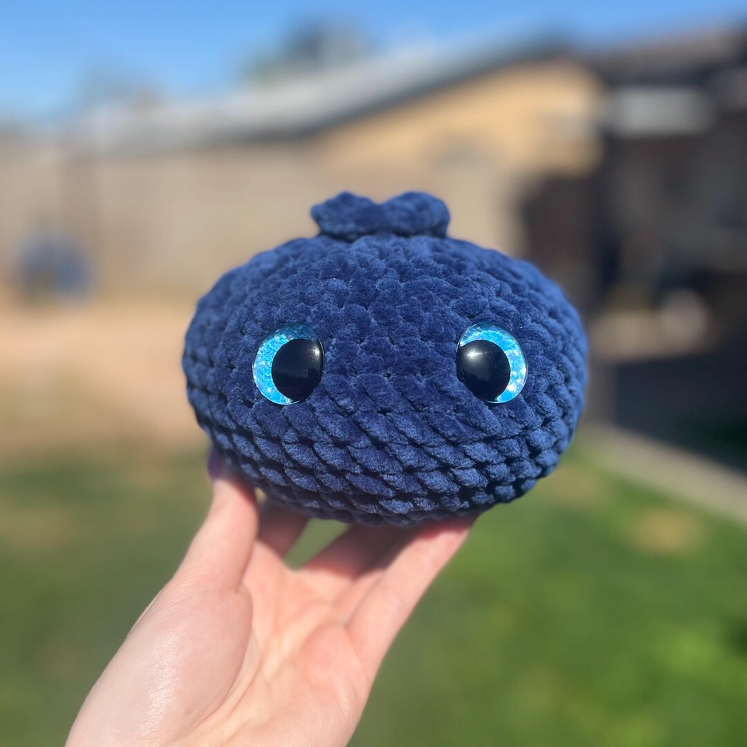 Medium Blueberry Plushie | Blueberry | Plush | Amigurumi | Fruit ...