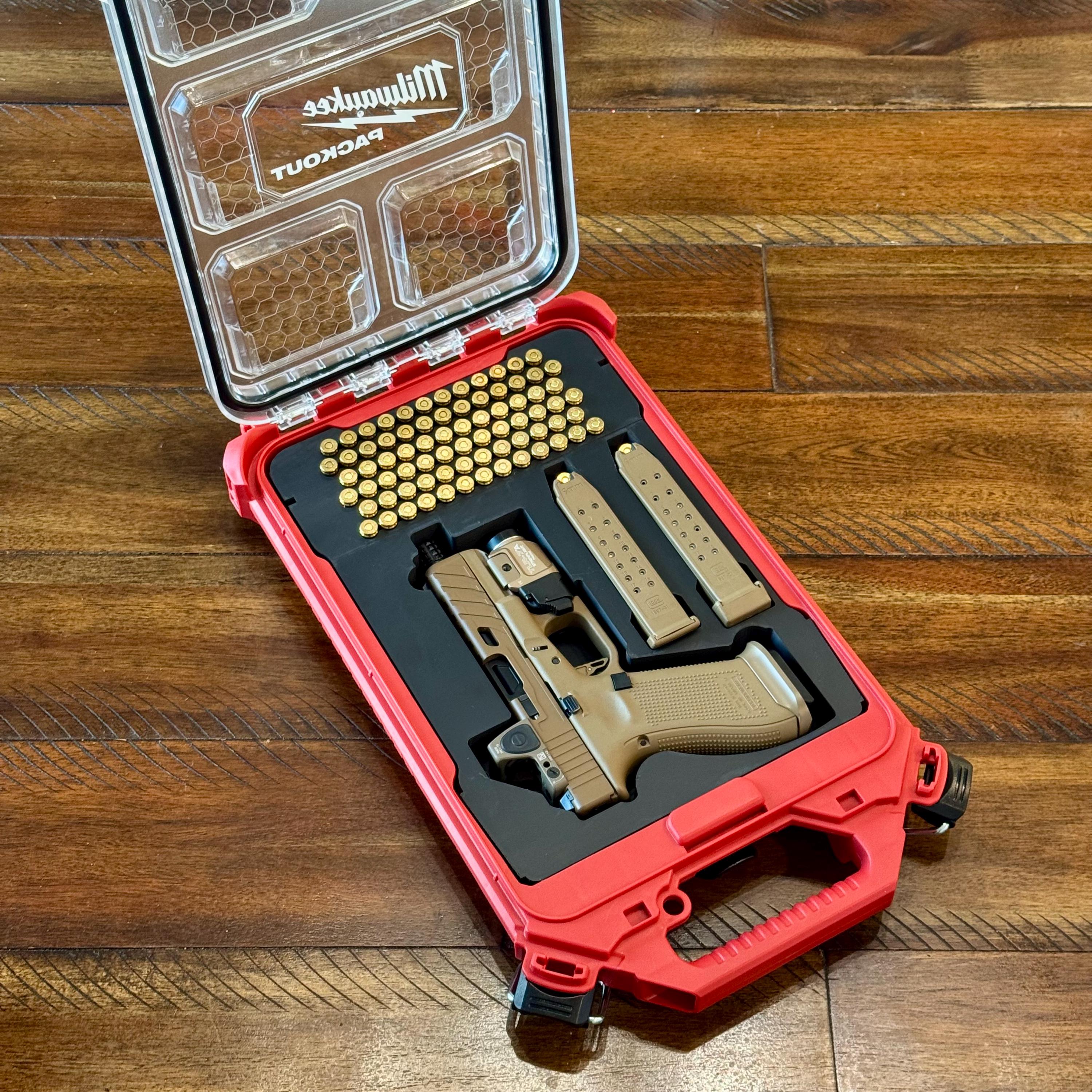 Milwaukee PACKOUT Glock Case Insert | Custom Gun Storage Insert for ...