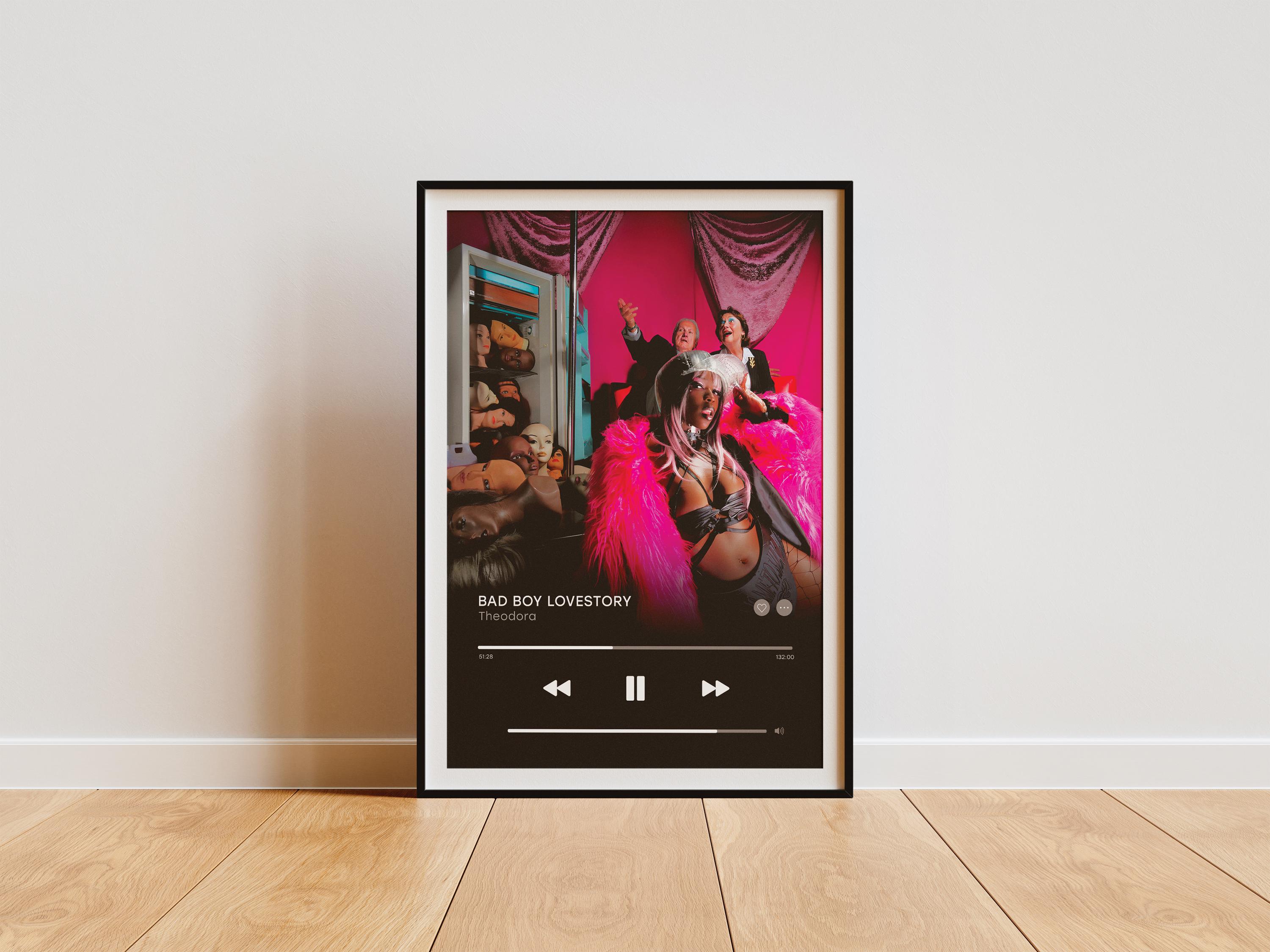 Bad Boy Lovestory - Theodora Poster | Hip-hop Artwork | FR Rap Print ...