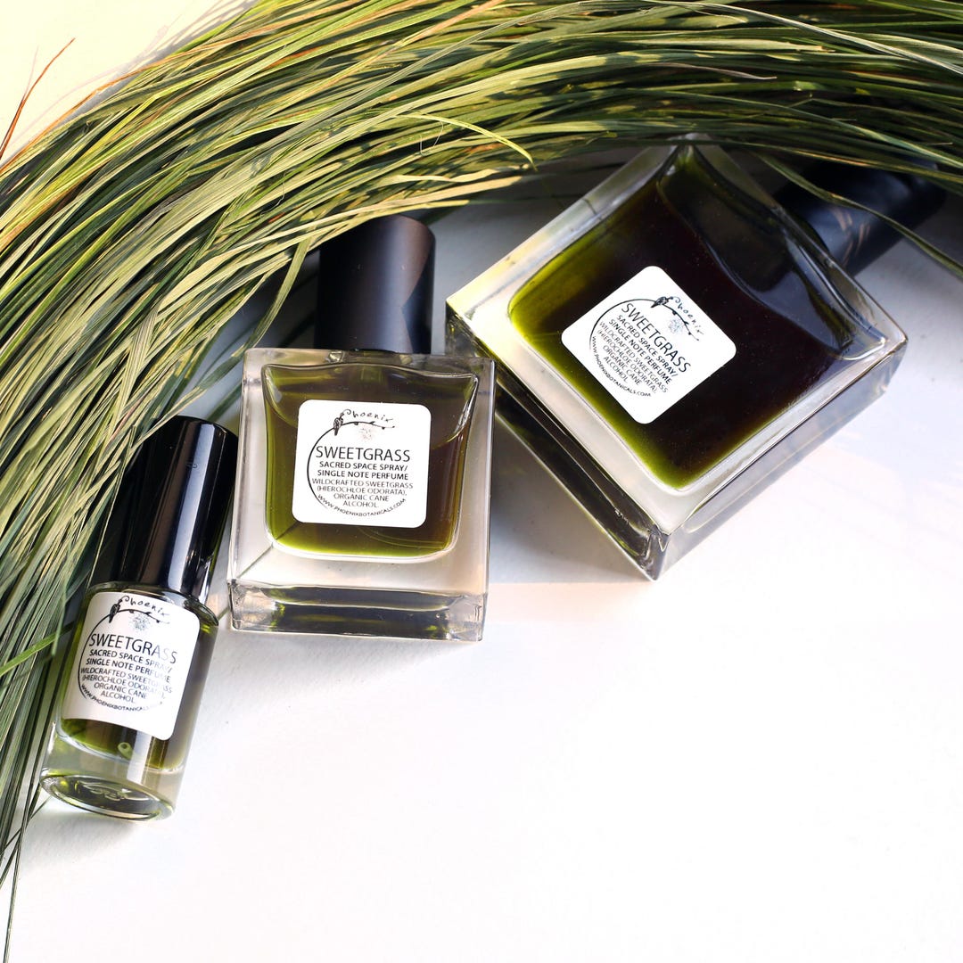 Sweetgrass Single Note Perfume Mist for Sacred Space and Sweet Energy ...