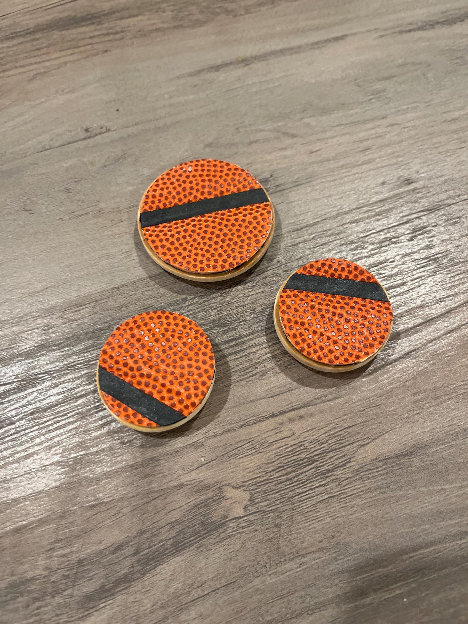 Basketball Leather Magnets! 3 Pack. Game Used. Refrigerator Magnet ...