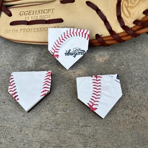 Baseball Homeplate Shape Magnet, Wooden Shapes Fridge Magnet, Game Used ...