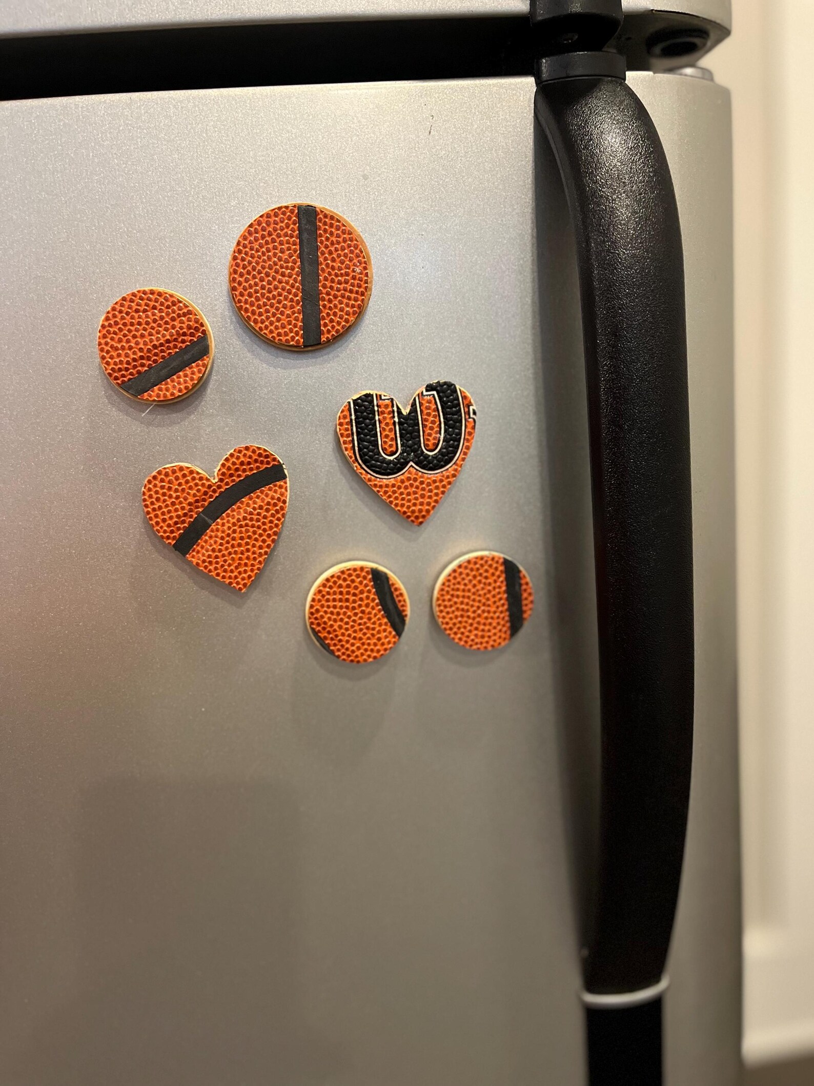 Basketball Leather Magnets! 3 Pack. Game Used. Refrigerator Magnet ...