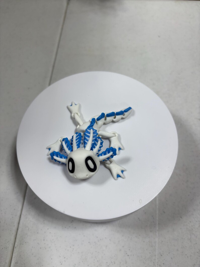 Blob Axolotl – Articulated 3D Printed Fidget Toy | Cute Axolotl ...