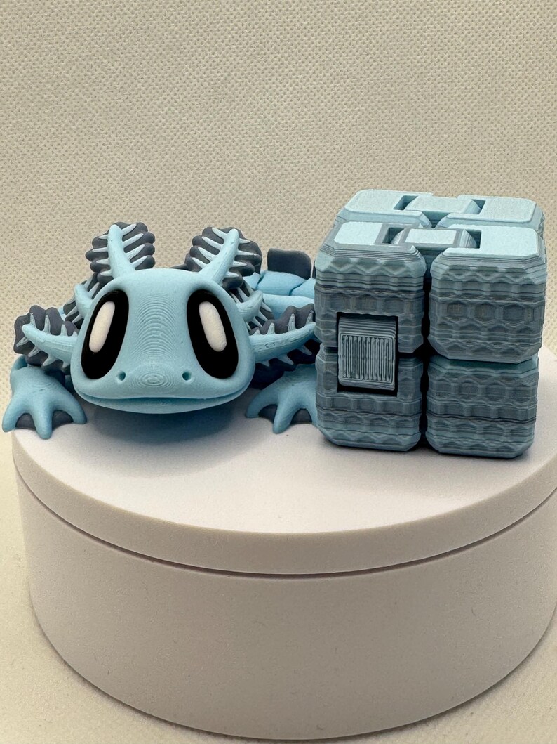 Blob Axolotl – Articulated 3D Printed Fidget Toy | Cute Axolotl ...