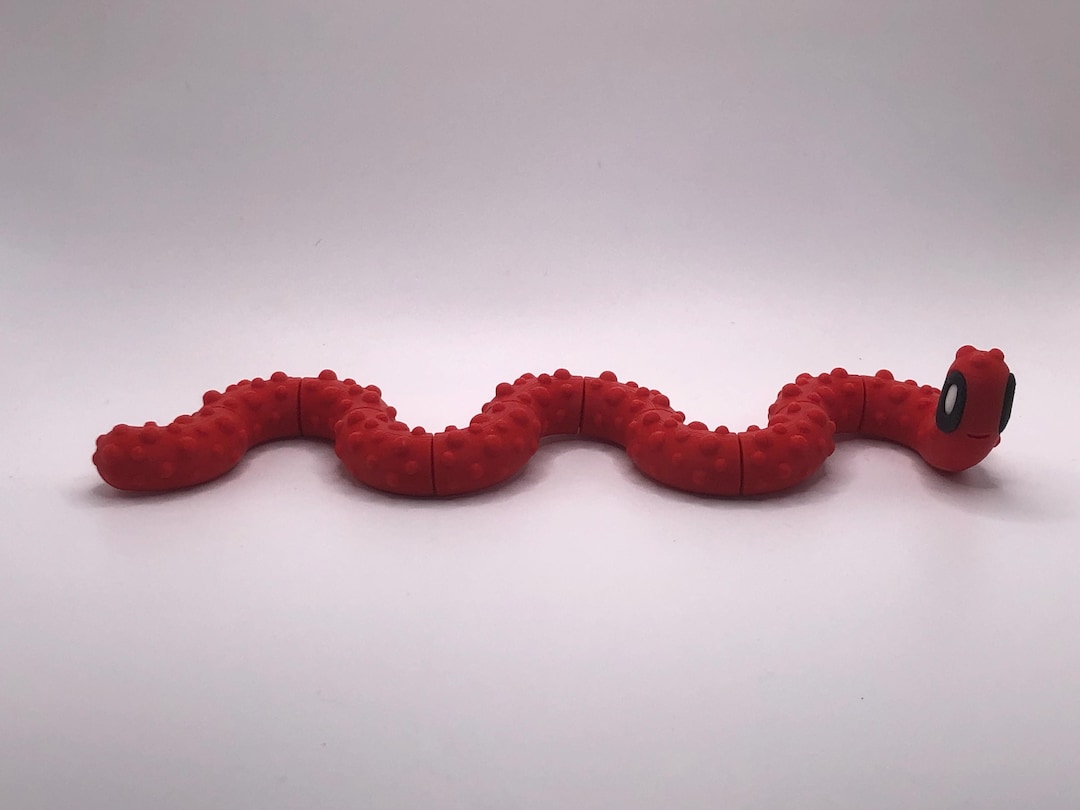 Blob Worm Fidget Toy – Articulated 3D Printed Sensory Desk Pet - Etsy