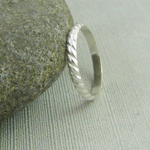 Sterling Silver Stacker Ring. Sterling Silver Patterned Stacker Ring ...