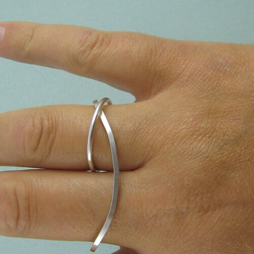 Sterling Silver Two Finger Ring - Etsy