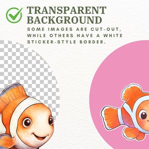 26 PNG Clownfish Clipart - Sea Creatures, Ocean Animals, Marine Life ...