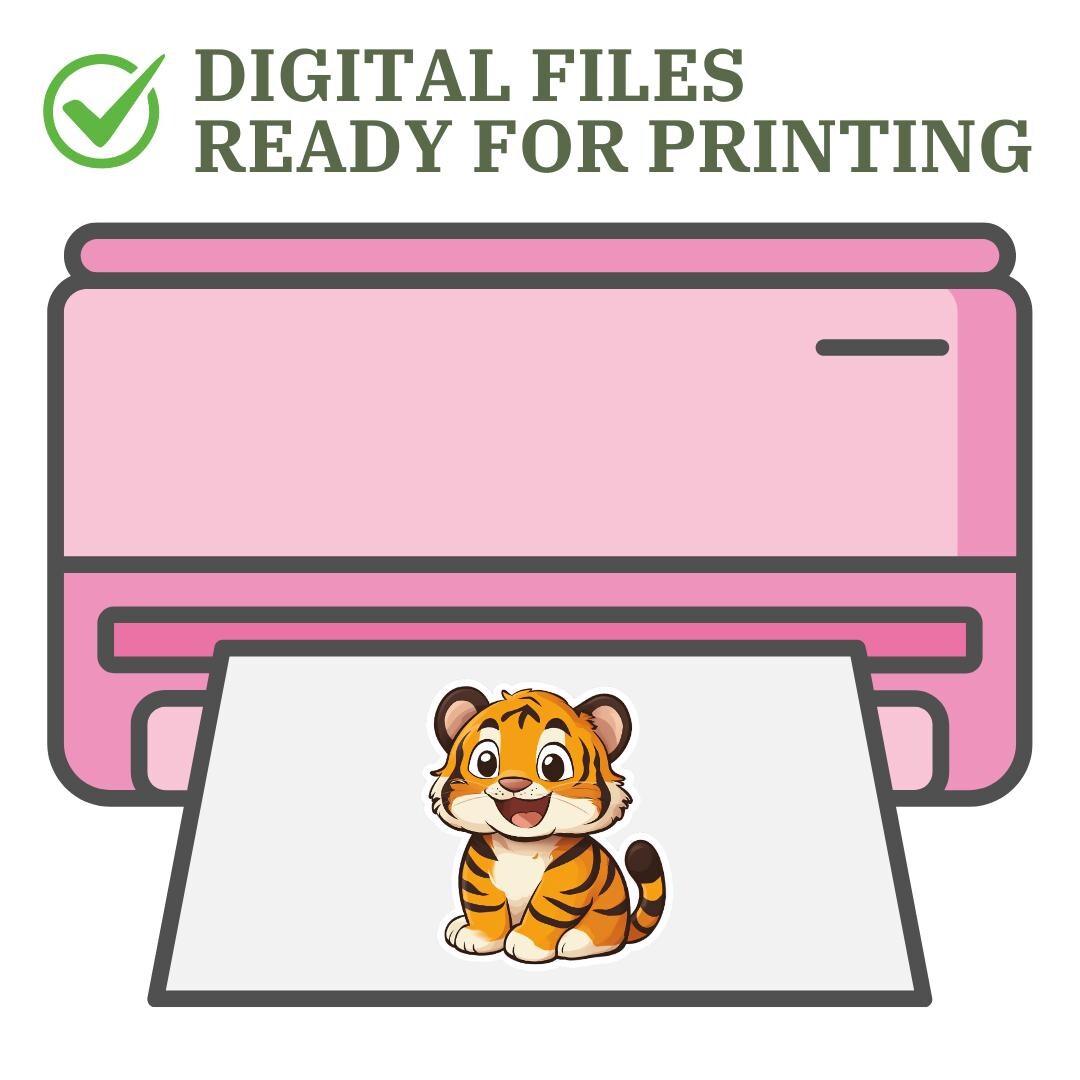 19 Cute Tiger Clipart PNG - Watercolor Tiger Graphic&illustration ...