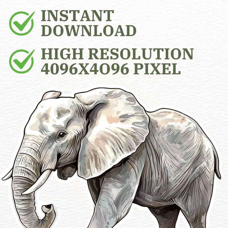12 PNG Realistic Elephant Clipart – Cute Cartoon Indian, Asian ...