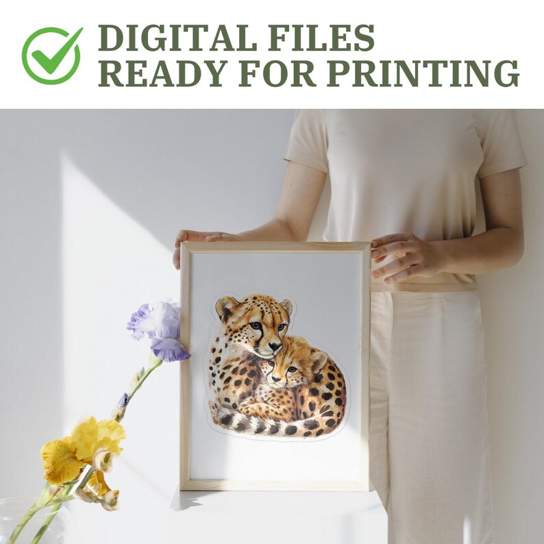 26 PNG Realistic Cheetah Clipart – Cartoon Cheetahs, Safari Animals ...