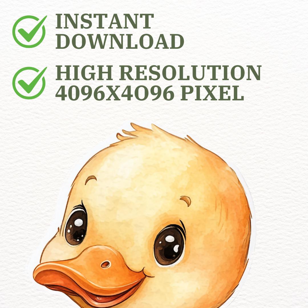 25 Duck Clipart JPG - Cute and Funny Duck Graphics for Digital Crafting ...