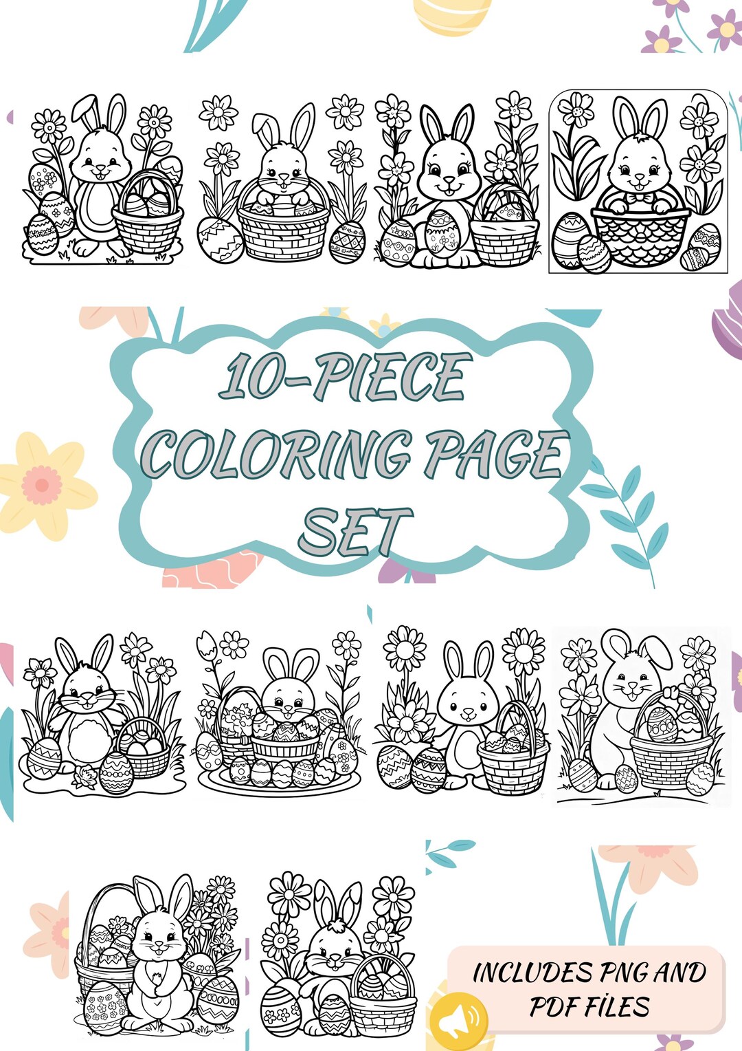 Easter Printable Coloring Pages, Sheets: Fun DIY Activity for Kids ...