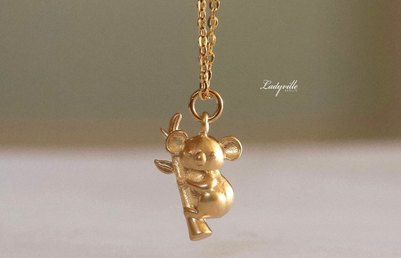 Kette Koala Gold / Geschenk für Sie / besonderes Geschenk / - Etsy.de