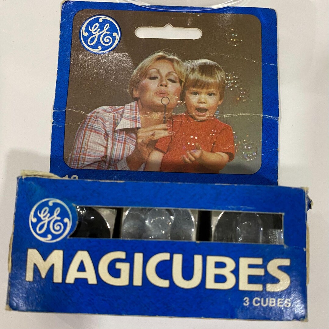 Vintage GE Magicubes Flash Cubes Bulbs 1 Box With 3 Cubes 12 Flashes - Etsy