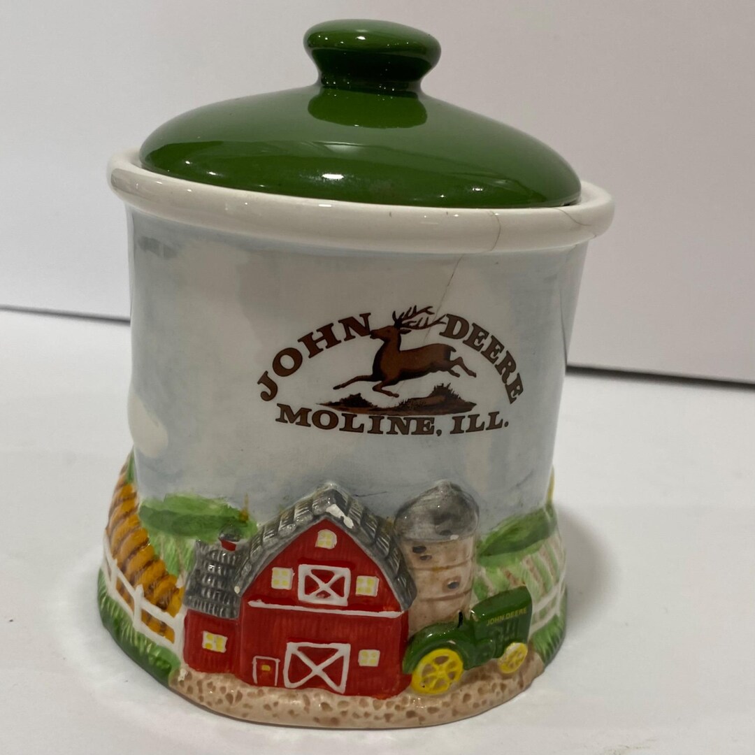 John Deere Vintage Barn Tractor Cookie Jar Moline IL. - Etsy