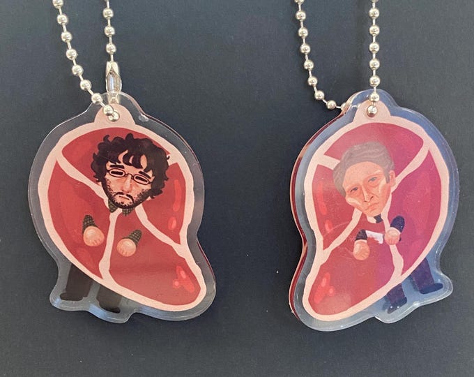 Hannibal NBC 2” Steak Keychains - Etsy
