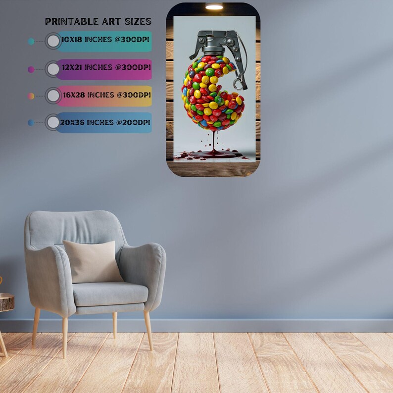 Exploded Grenade of Sweets Digital Download - Aesthetic Phone Wallpaper ...