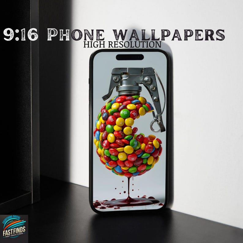 Exploded Grenade of Sweets Digital Download - Aesthetic Phone Wallpaper ...
