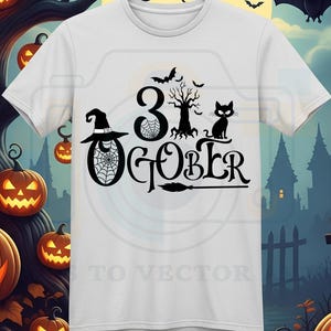 31 October SVG Vector Art Design | 31 October SVG Cricut File ...