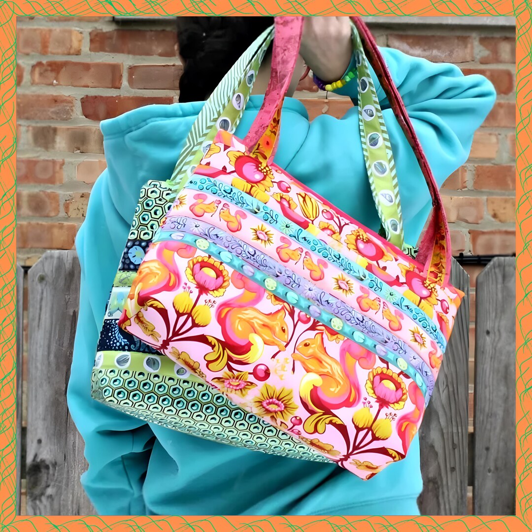 Arabesque Bag, Sewing Pattern, Pdf File, Kaland, Beach Bag, Instant ...