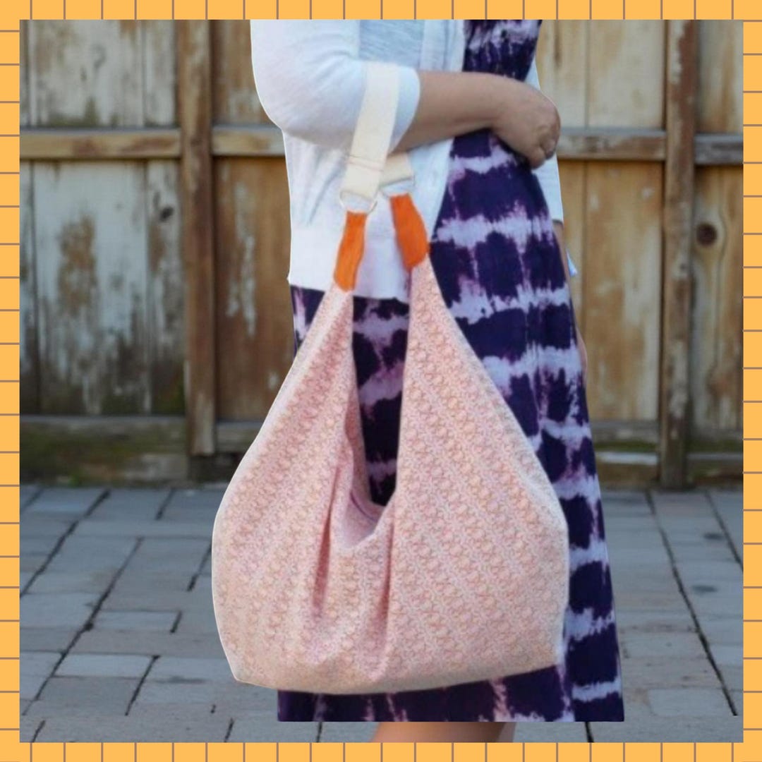 Soft Slouchy Bow Bag, Sewing Pattern, 4 Hour Slouchy Summer Hobo Bag ...