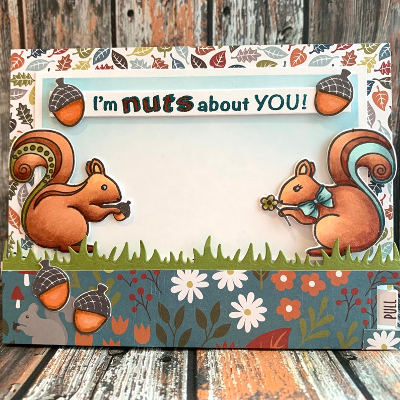 Interactive Squirrel Card I'm Nuts About You, Love Card Featuring ...