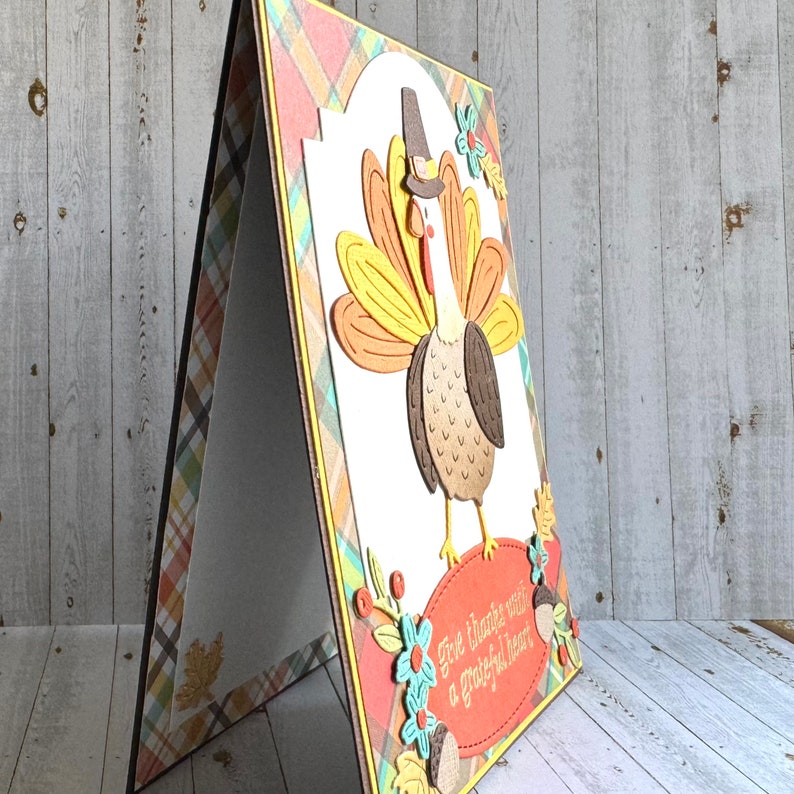 Thanksgiving Greeting Card Handmade Happy Thanksgiving, Turkey in ...